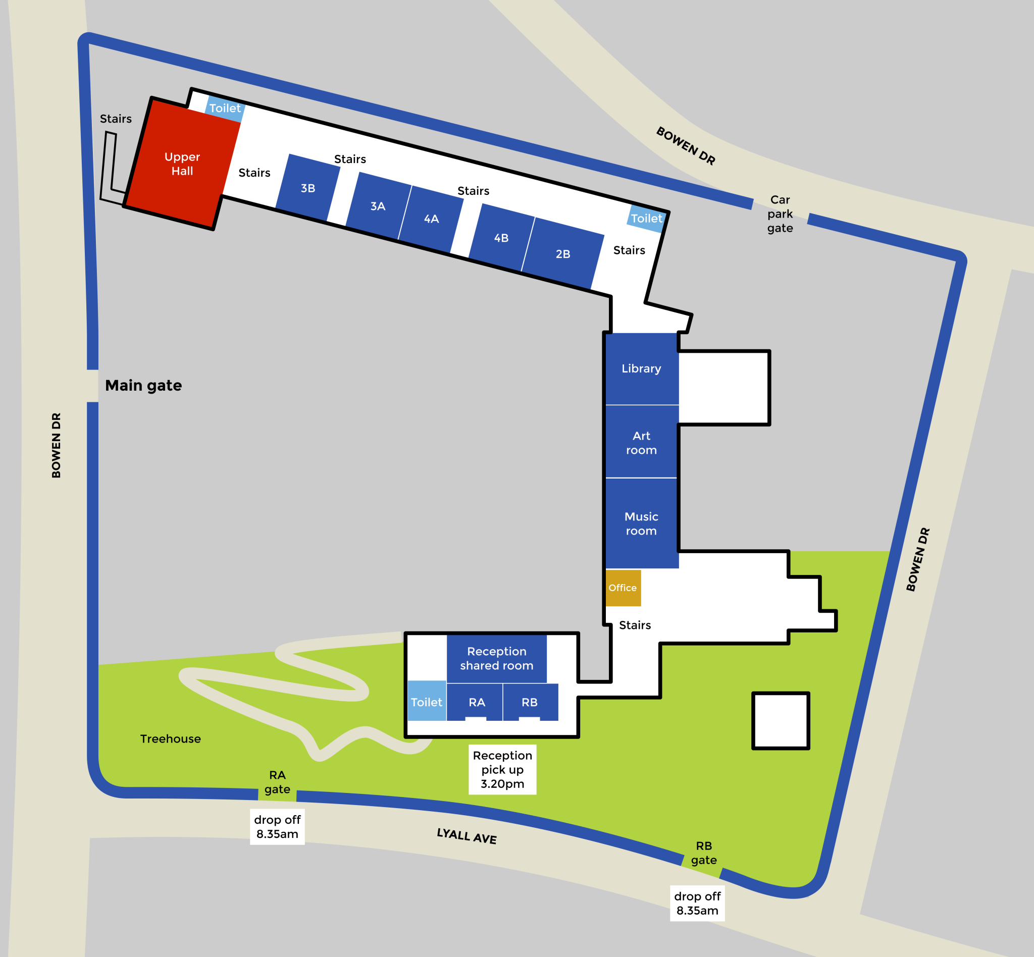 Map of school and grounds – Dulwich Wood Primary School